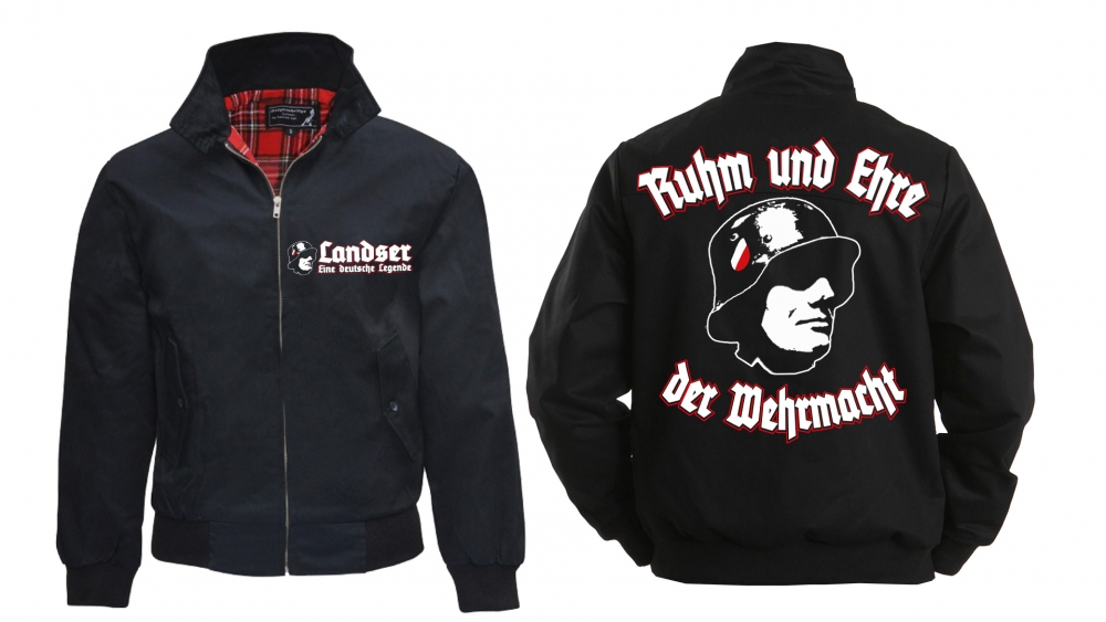 Harrington Jacke - bedruckt - Landser - Eine deutsche Legende ...