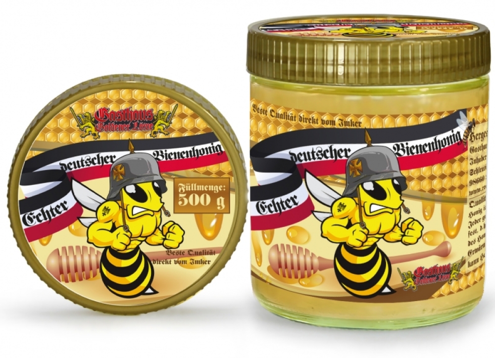 Honig - Echter Deutscher Bienenhonig aus Südthüringen - 1 Glas - 500g ...